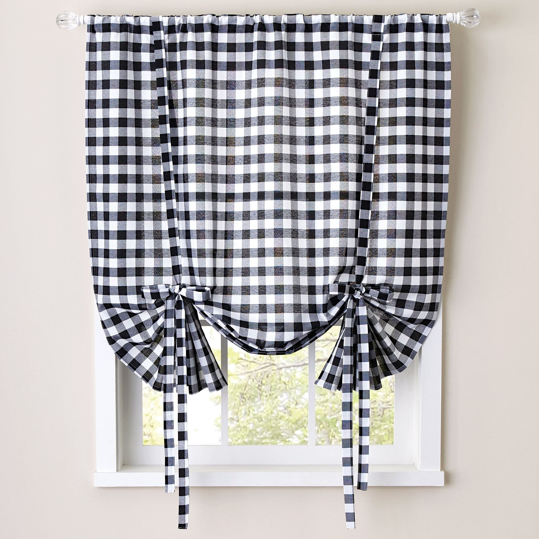 Gracie Oaks Cid Natural Fabrics Tie-Up Shade Panel & Reviews | Wayfair