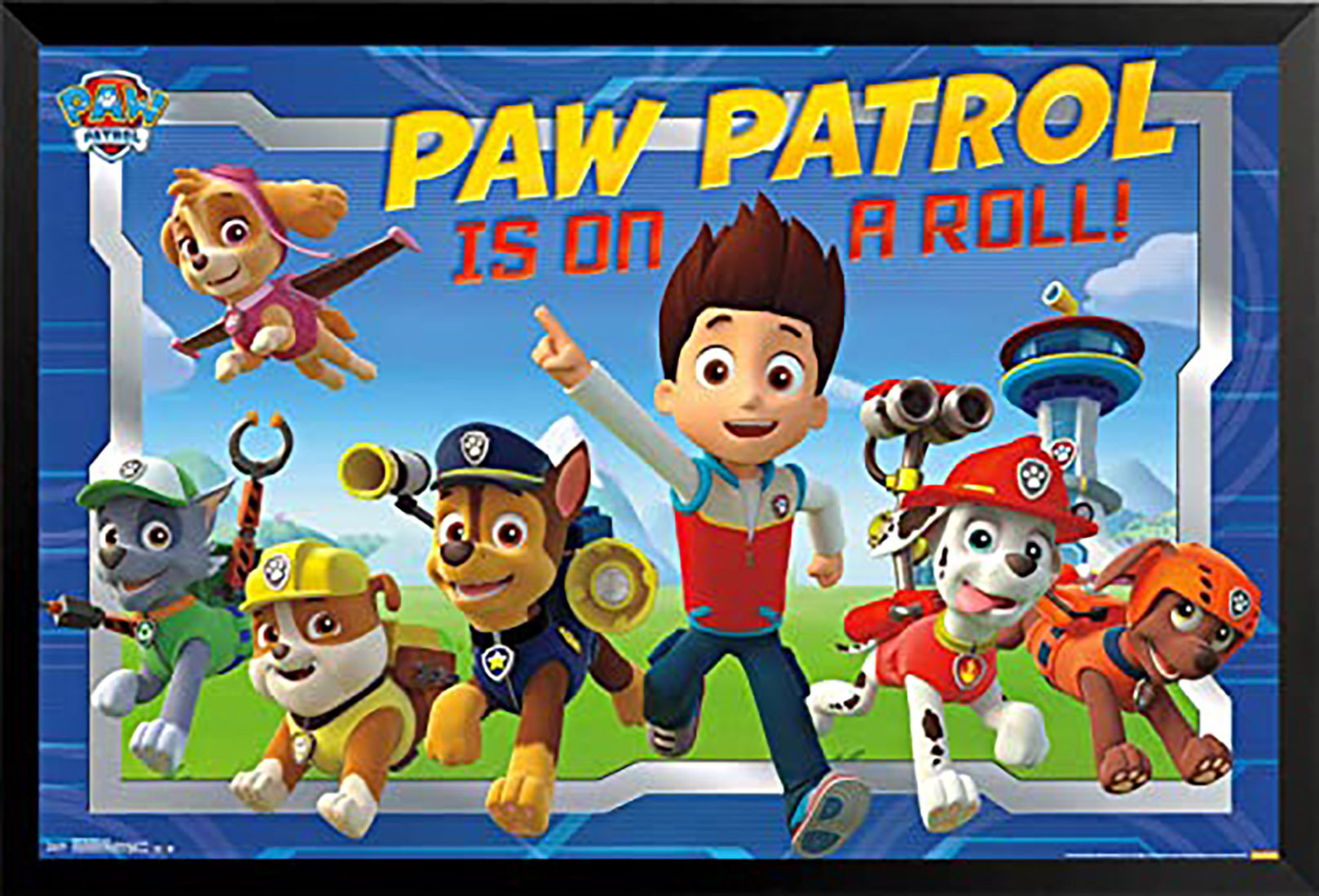 Buy Art For Less Buyartforless Framed Paw Patrol Poster 34"X22.375" If ...