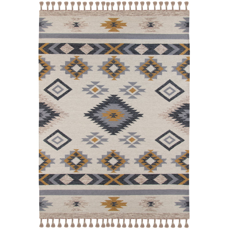 Loon Peak® Lavine Handmade Flatweave Wool Ivory Rug & Reviews | Wayfair