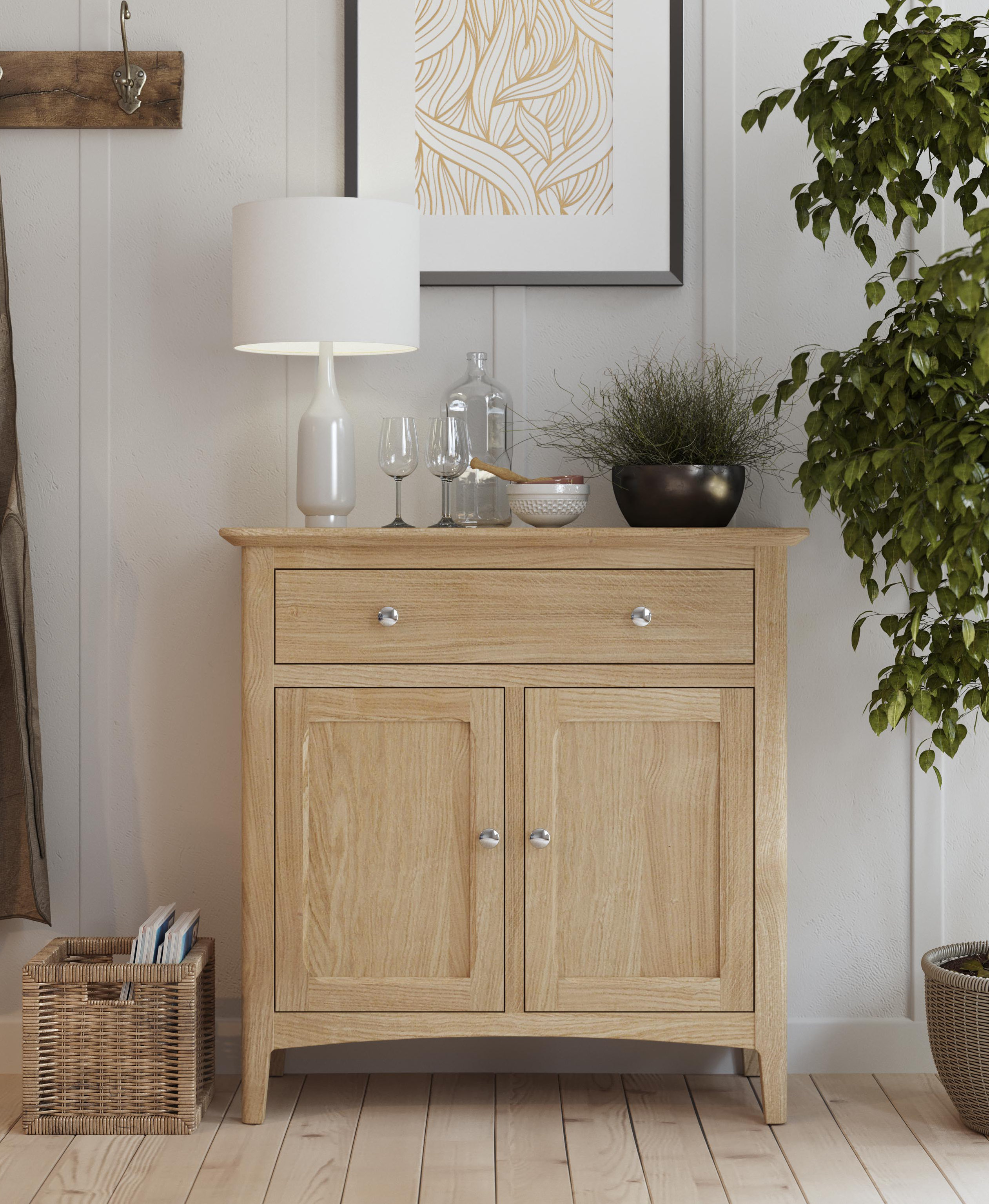 Natur Pur Angie 80Cm Wide 2 Drawer Sideboard | Wayfair.co.uk