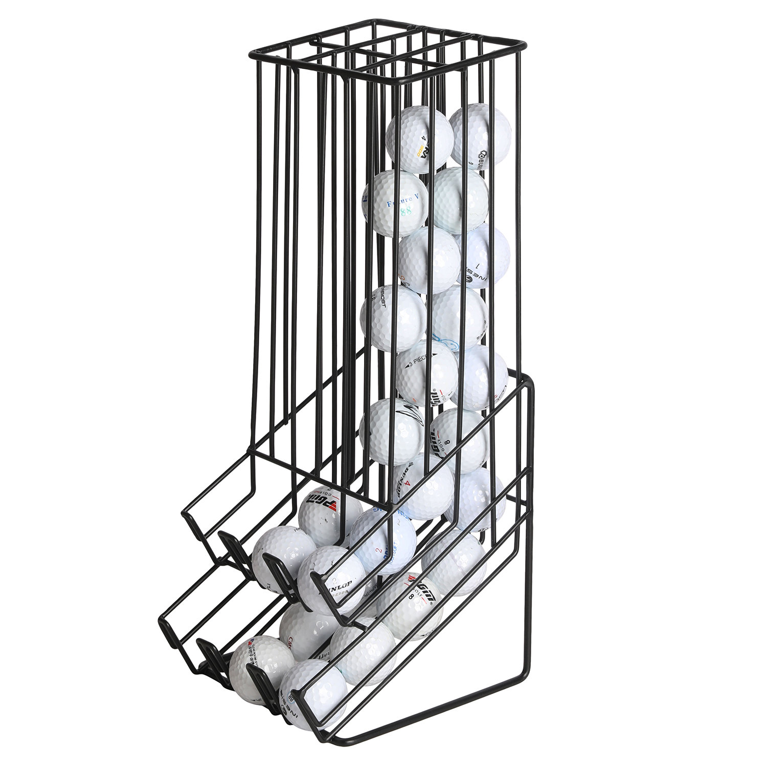 WFX Utility™ Black Metal Wire Golf Ball Storage Rack | Wayfair
