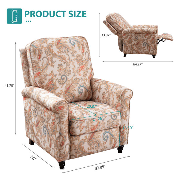 Winston Porter Jasahd Upholstered Recliner & Reviews | Wayfair