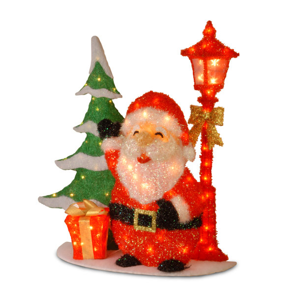 National Tree Co. Pre-Lit Santa Clause Christmas Decoration - Wayfair ...