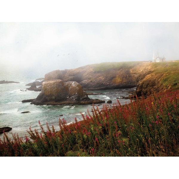 Loon Peak® Lighthouse Fog by Debra Van Swearingen - Wrapped Canvas ...
