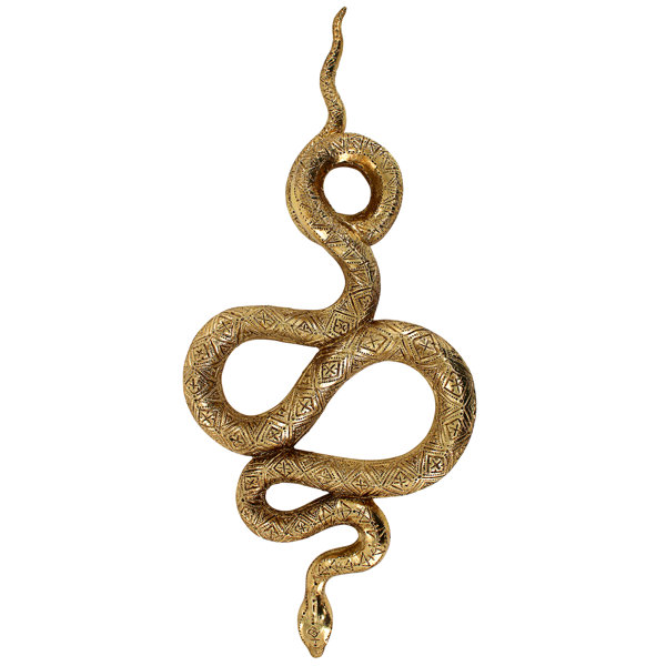 Design Toscano Gold Egyptian Snake Wall Décor & Reviews | Wayfair