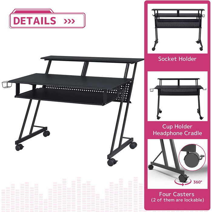 Inbox Zero Music Studio Producer Recording Piano Stand Desk, Unique ...