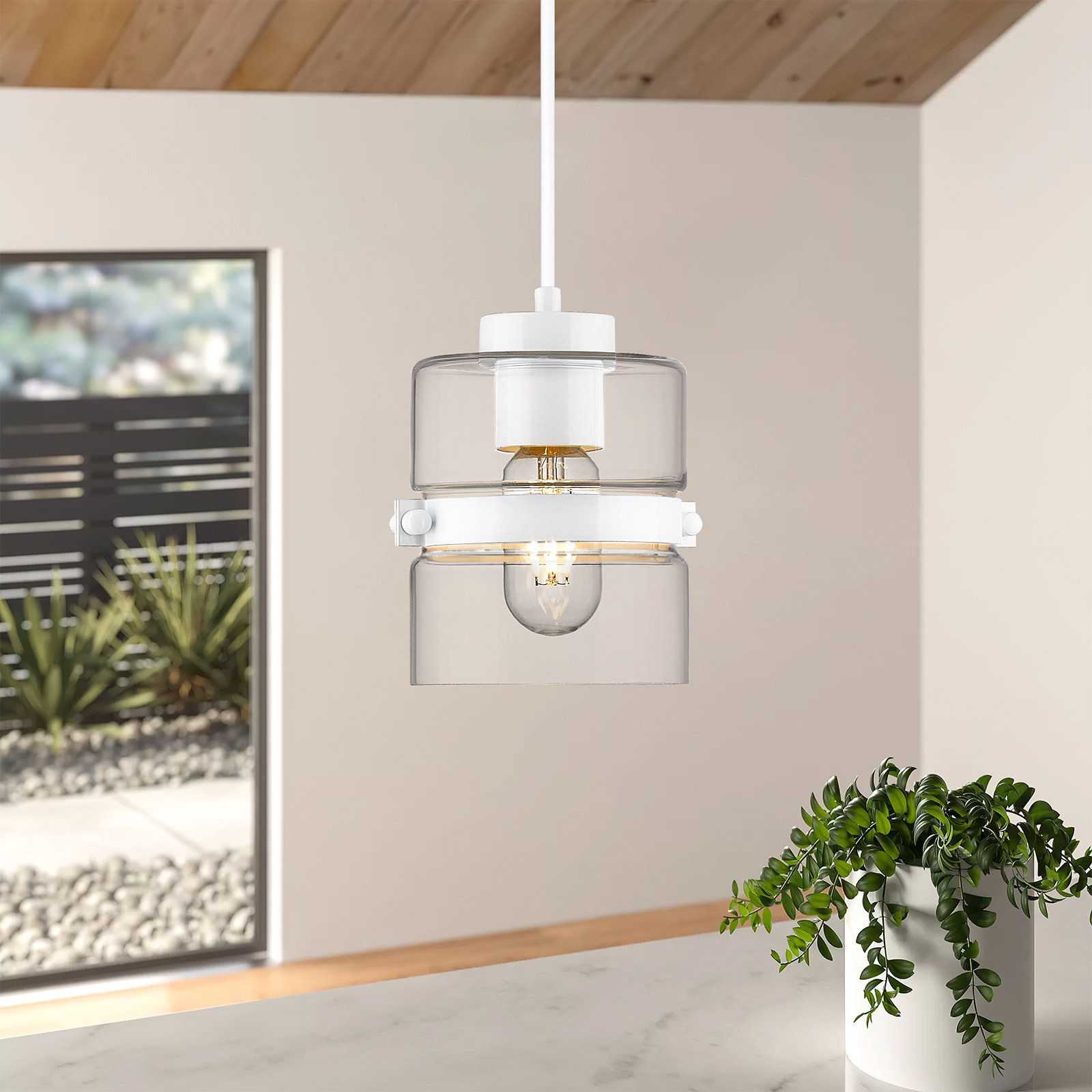 Mercer41 Jiem 1 - Light Cylinder Pendant | Wayfair