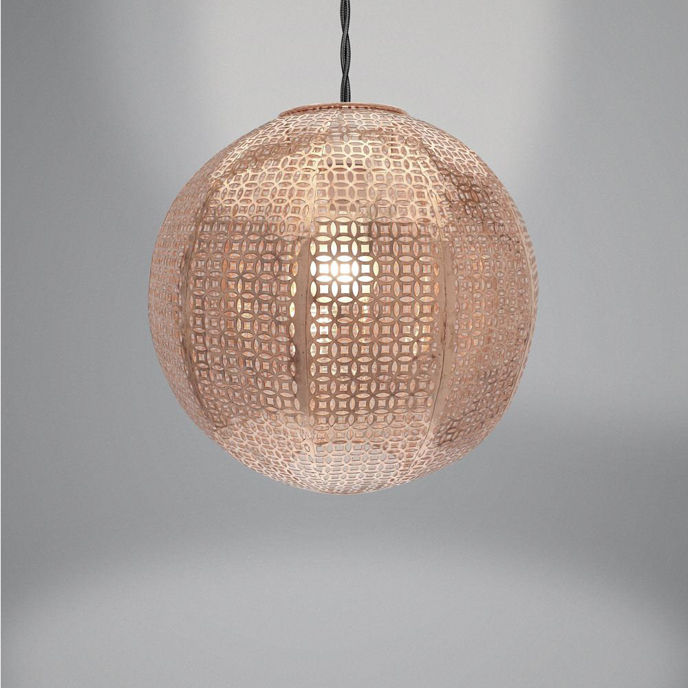 Fairmont Park Nouveau Cadiz 29Cm H Metal Sphere Lamp Shade ( Clip On ...