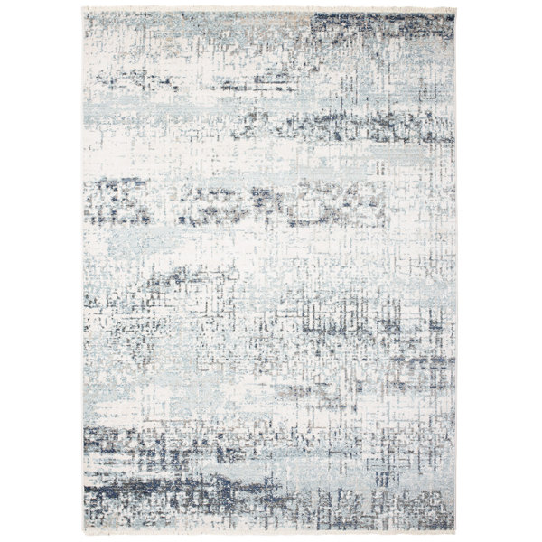 Borough Wharf Chandlerville Flatweave Cream/Blue/Grey Rug | Wayfair.co.uk