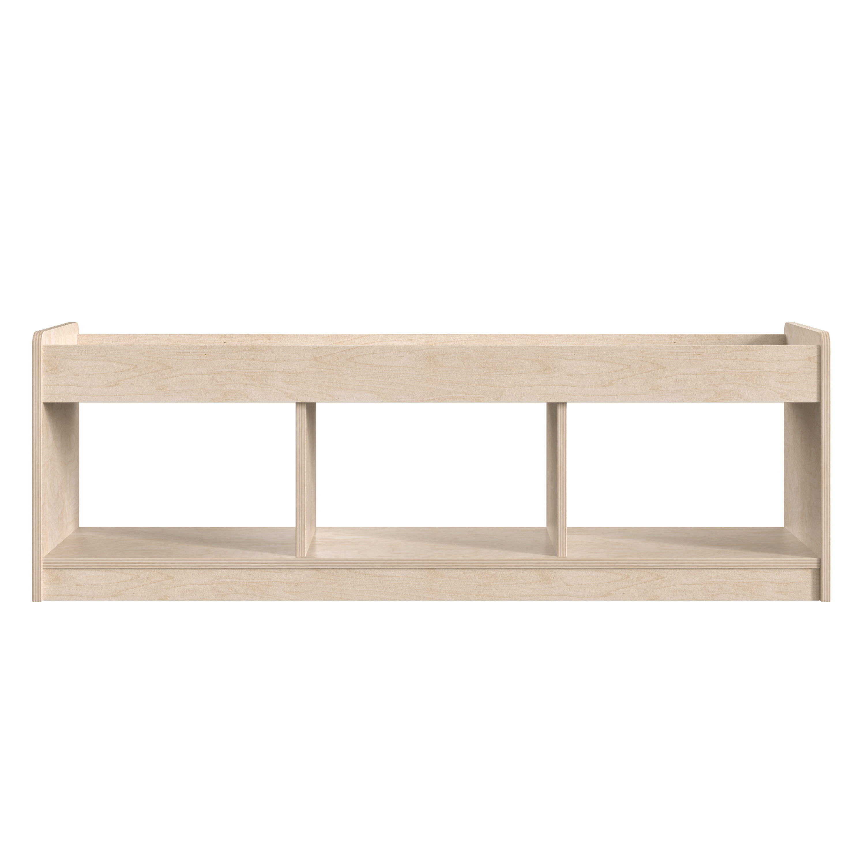 Bright Beginnings Commercial Grade Wooden 3 Section Classroom Shelf ...