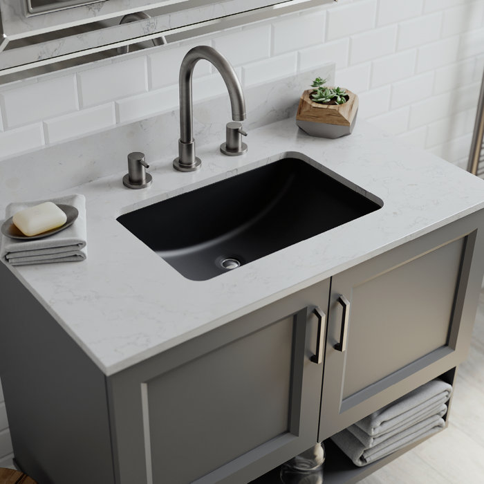 Lexicon Quartz Composite Rectangle Vanity Sink & Reviews | Wayfair