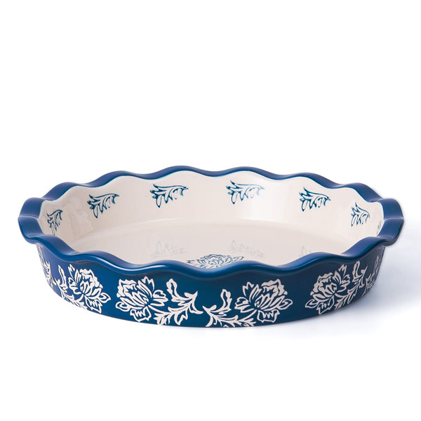 Wisenvoy 9" Pie Pan Ceramic Pie Plate Pie Dish Nonstick & Reviews | Wayfair