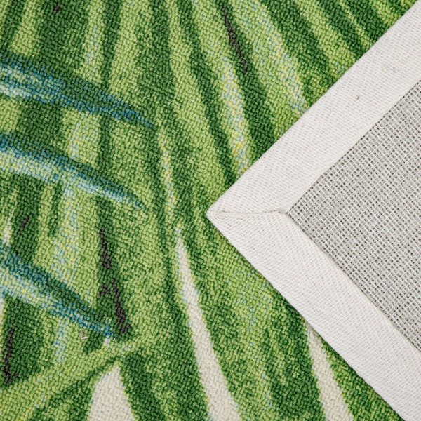 DECOMALL SUNSHINE Tropical Plants Outdoor Rugs Green | Wayfair