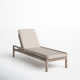 Amina Outdoor Solid Wood Acacia Chaise Lounge | Joss & Main