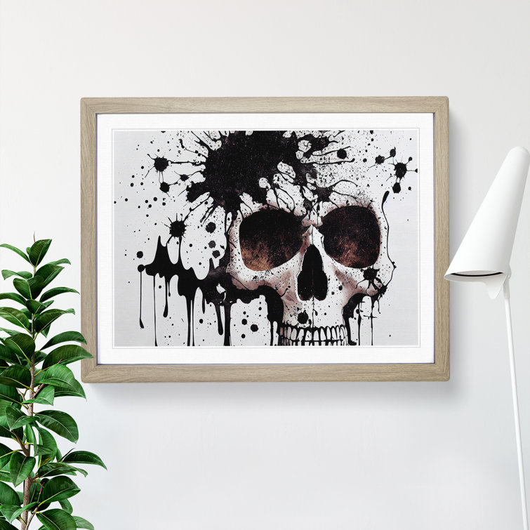 Maturi Skull Paint Splatter Vol.7 Abstract | Wayfair.co.uk
