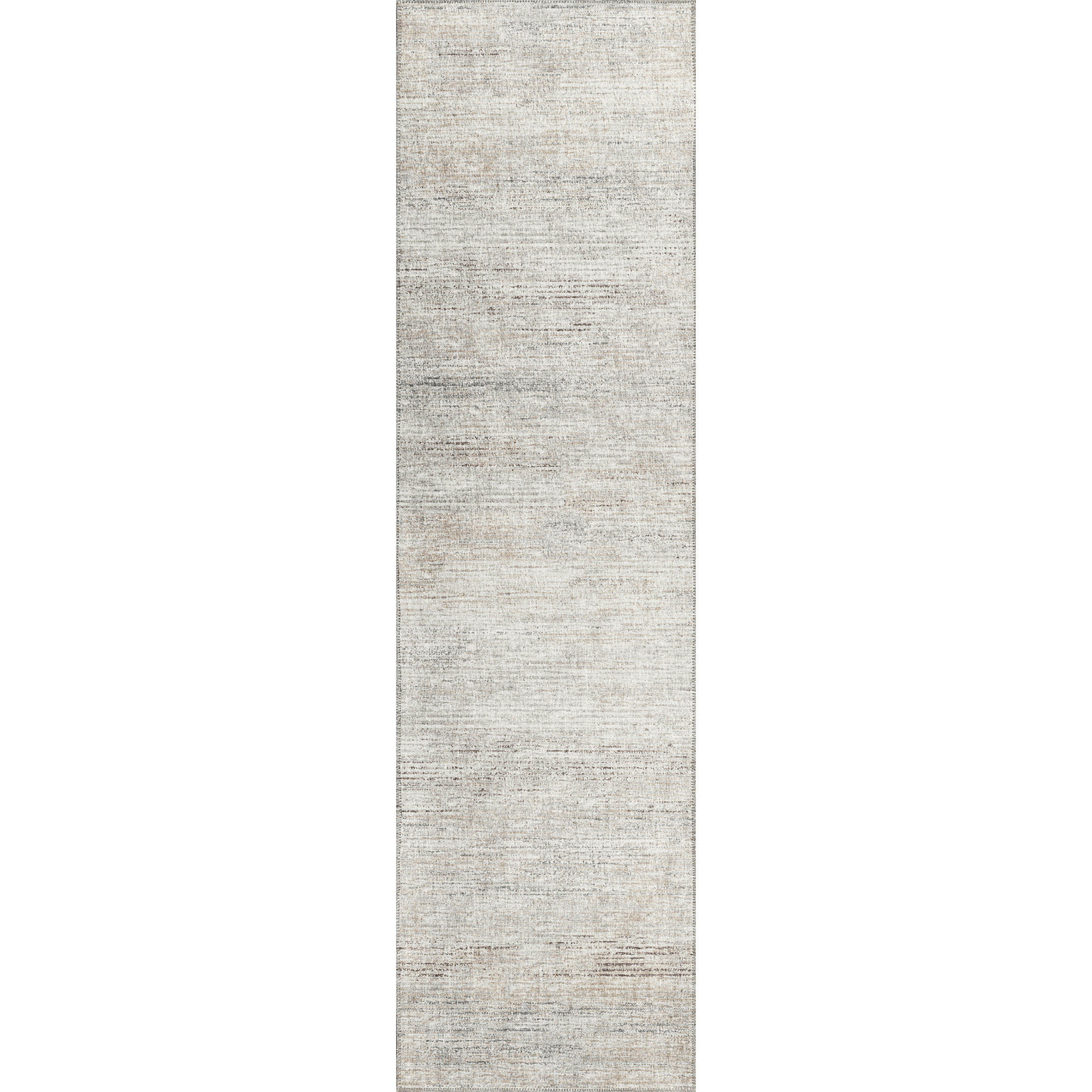 17 Stories Contemporary Ivory Distressed 1''8" X 2''6" Accent Rug | Wayfair
