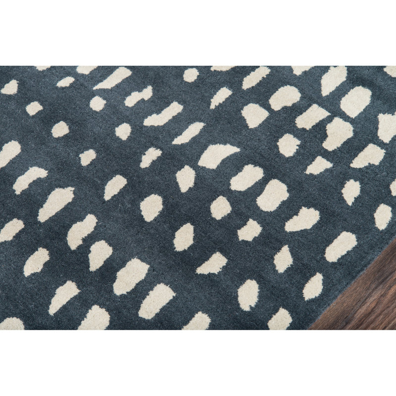 Glory Handmade Wool Navy/White Rug & Reviews | AllModern