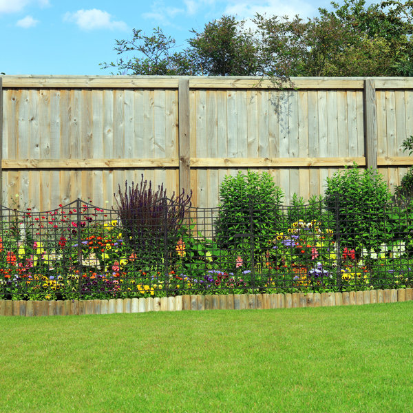 YITAHOME 3 ft. H x 3 ft. W Metal Fence Panel 4 Pieces with a door | Wayfair