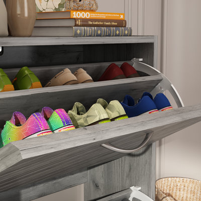 Wade Logan® 12 Pair Shoe Storage Cabinet & Reviews | Wayfair