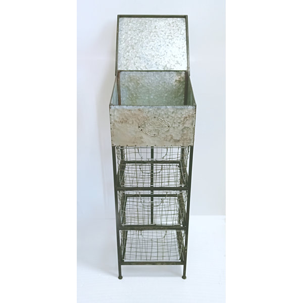 Williston Forge Cloninger 38.39'' Tall Iron 3 - Drawer Accent Chest ...