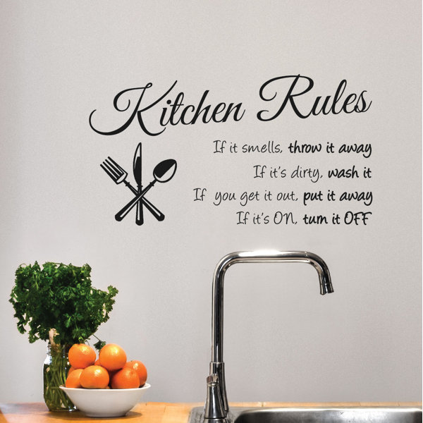 Isabelle & Max™ Kitchen Rules Wall Decal & Reviews | Wayfair