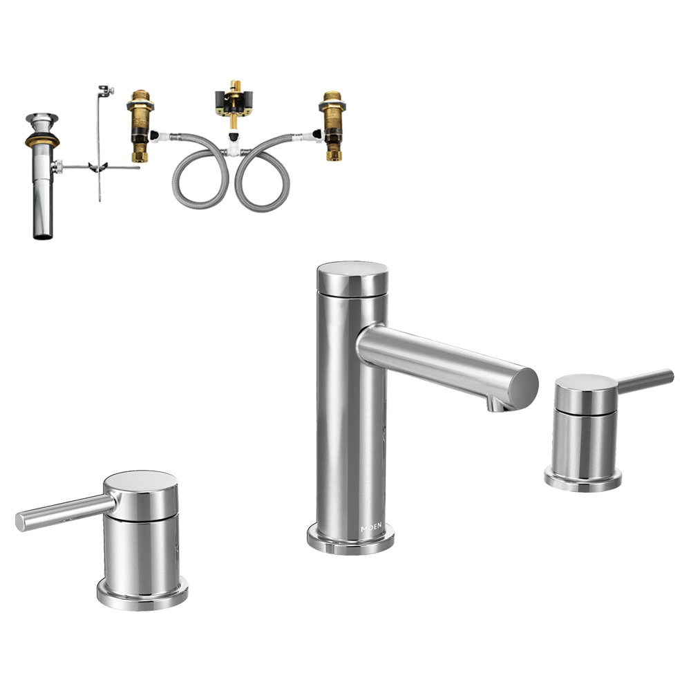 Moen Align 2-Handle Lavatory Widespread Bathroom Faucet with Drain Assembly | Wayfair