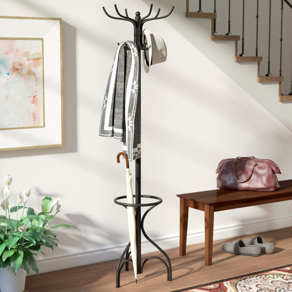 Charlton Home® 17.5'' Wide Metal Freestanding Coat Rack & Reviews | Wayfair