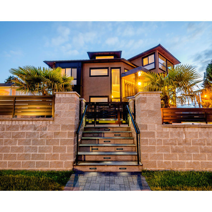 GKOplus Led Linear Step Lights 6 Pack Black | Wayfair