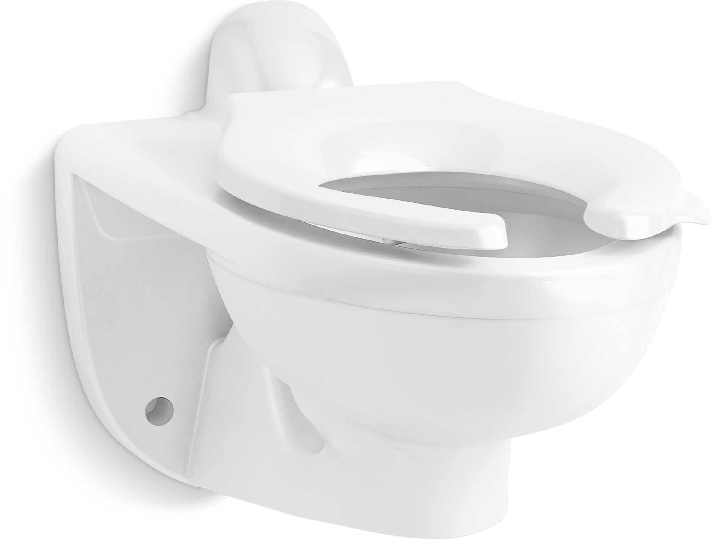 Kohler Kingston Ultra Wall-Mounted Rear Spud Flushometer Bowl | Wayfair