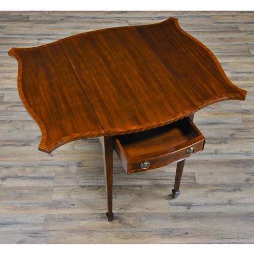 Niagara 28'' Tall Solid Wood End Table with Storage | Wayfair