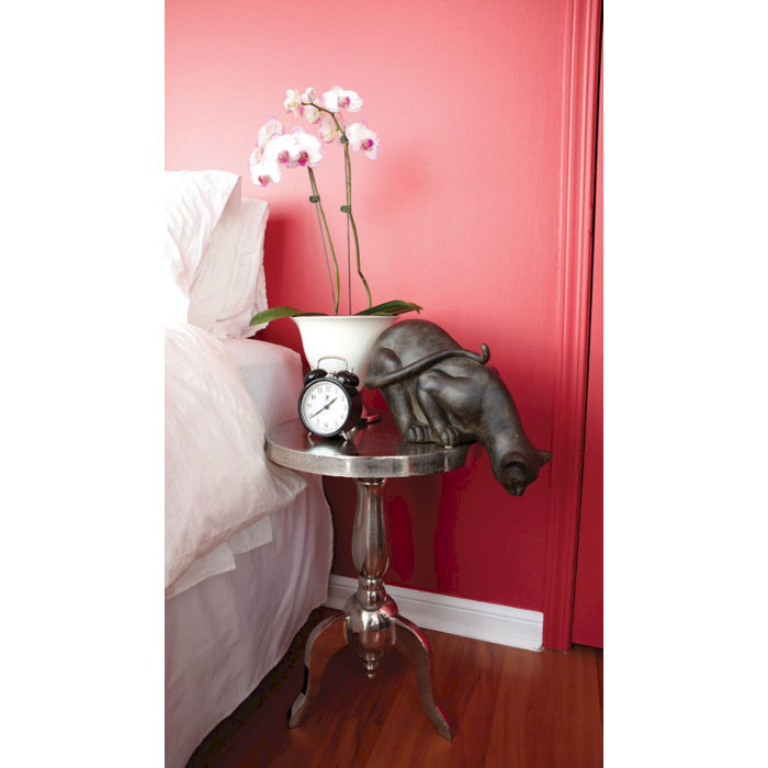 Bungalow Rose Cat Peering over Edge Figurine | Wayfair