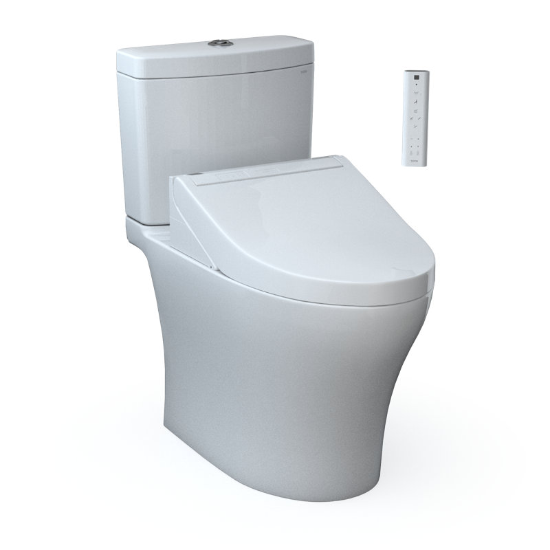 TOTO Aquia® Dual-Flush Elongated Bidet Toilet with Tornado Flush (Seat ...
