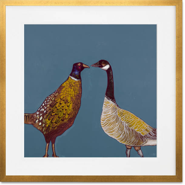 GreenBox Art Pheasant And Goose On Canvas by Eli Halpin Graphic Art ...
