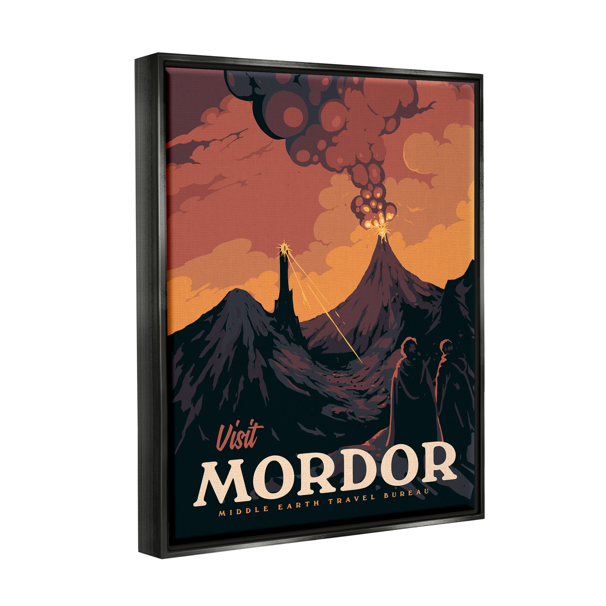 Trinx Visit Mordor Volcano Fantasy Literature by - Graphic Art on ...