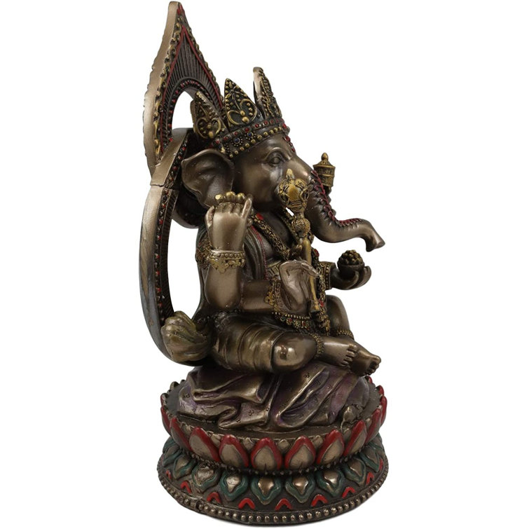 Bungalow Rose Hindu Supreme God Crowned Nritya Ganesha Chaturthi | Wayfair