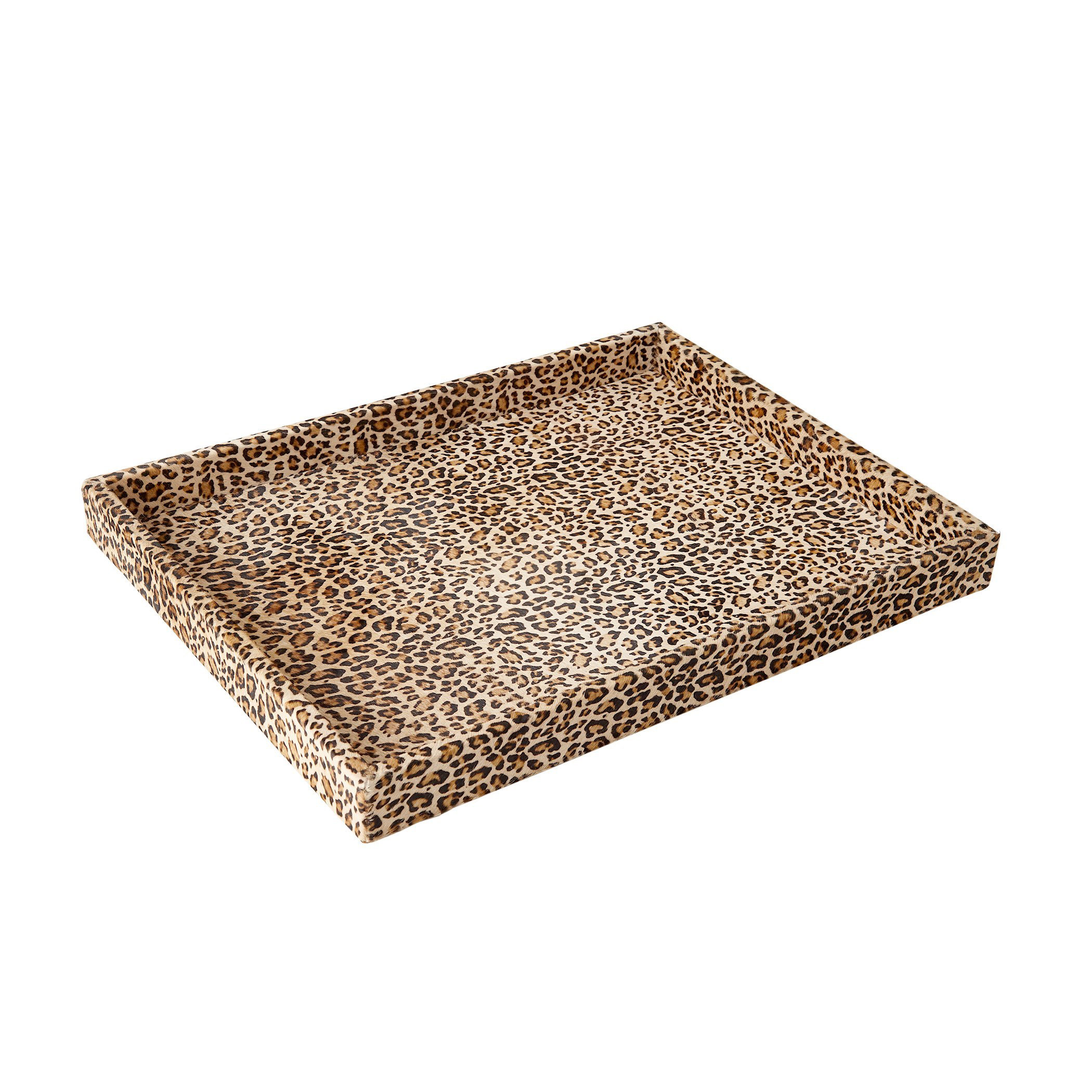 Global Views Cheetah Hair-on-Hide Tray | Wayfair
