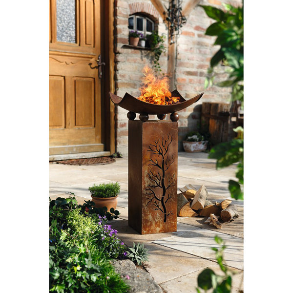 Outdoor-fire-pillar | Wayfair