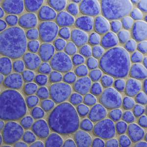 Merola Tile Pebble 11" x 11" Porcelain Pebbles/Rocks Mosaic Wall ...