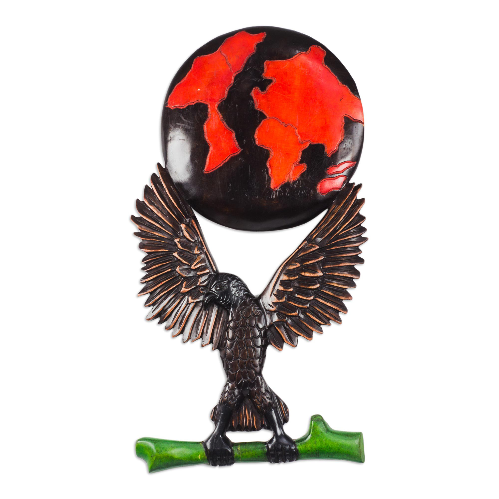 Bungalow Rose World Eagle Wall Décor | Wayfair