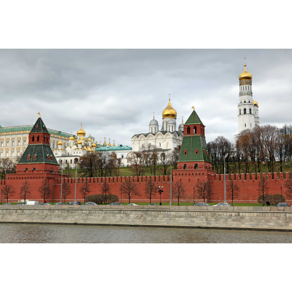 Ebern Designs Moscow Kremlin Towers, Russia by - Wrapped Canvas ...