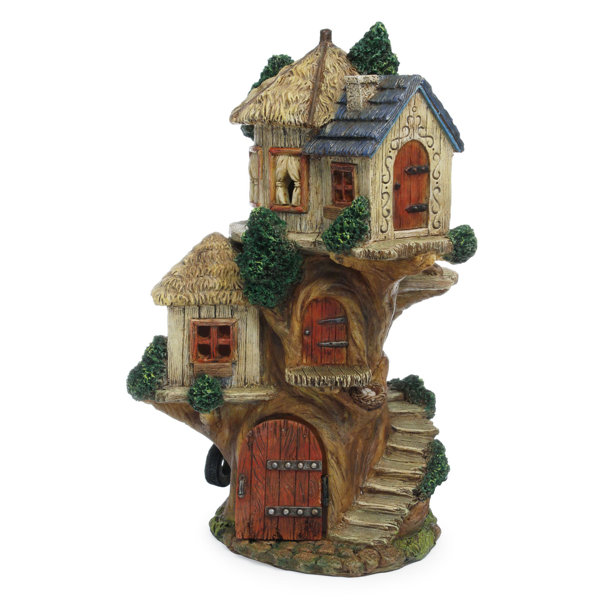 Millwood Pines Suffield Tree House Fairy Garden & Reviews | Wayfair