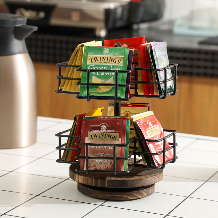 MyGift 8-Compartment Rotate Tea Bags Storage Holder & Reviews | Wayfair
