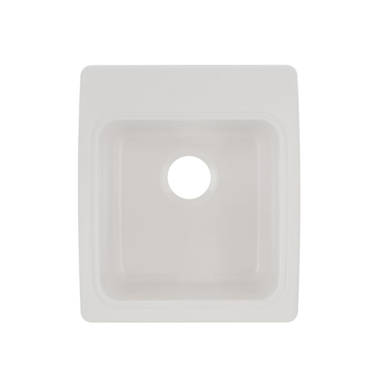 E.L. Mustee & Son Fiberglass 22" x 18" Undermount Laundry Sink ...