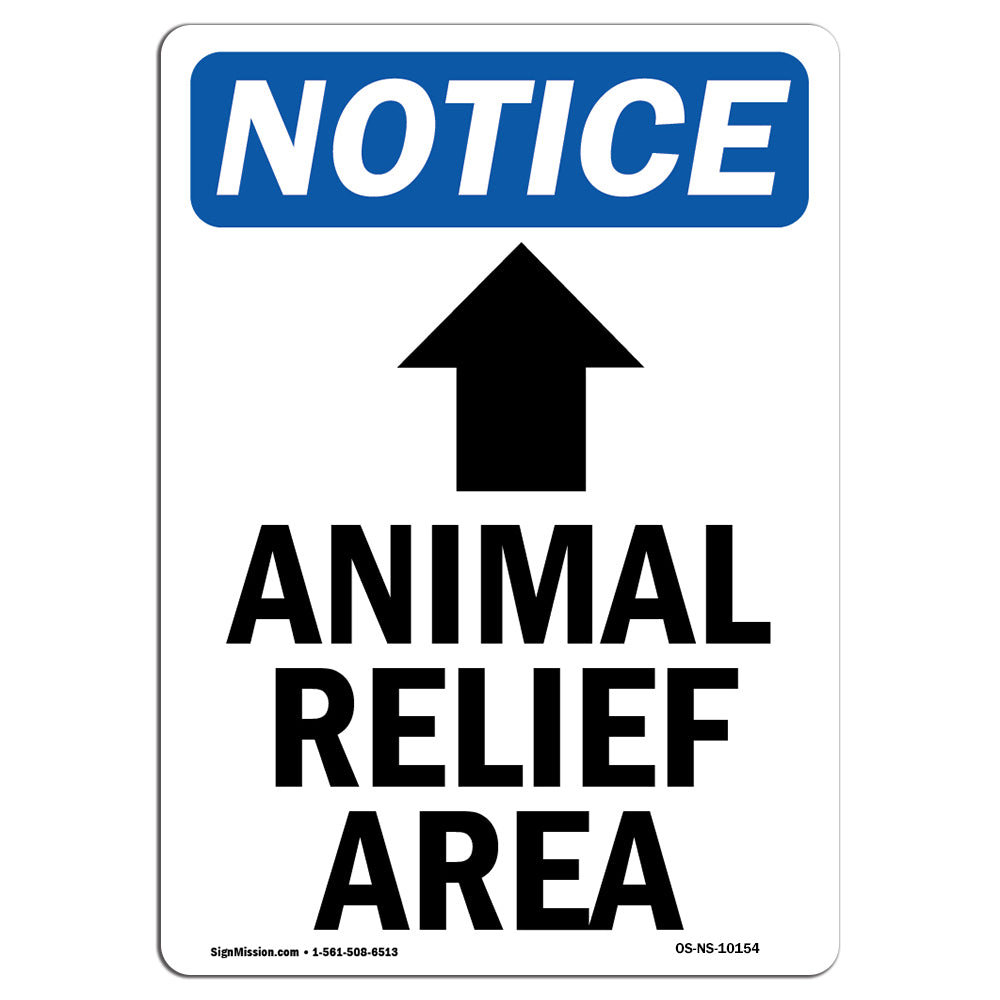 SignMission Animal Relief Area Sign with Symbol | Wayfair