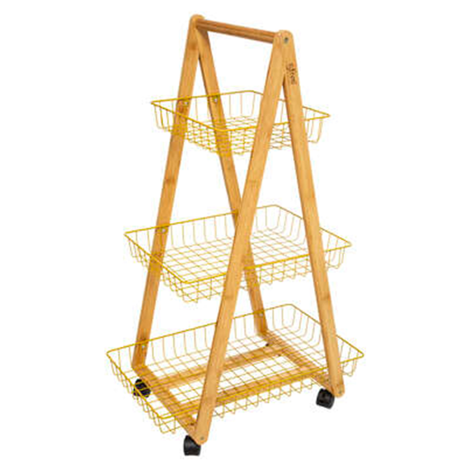 5five 54Cm Wide Rolling Kitchen Trolley with Solid Wood Top | Wayfair.co.uk