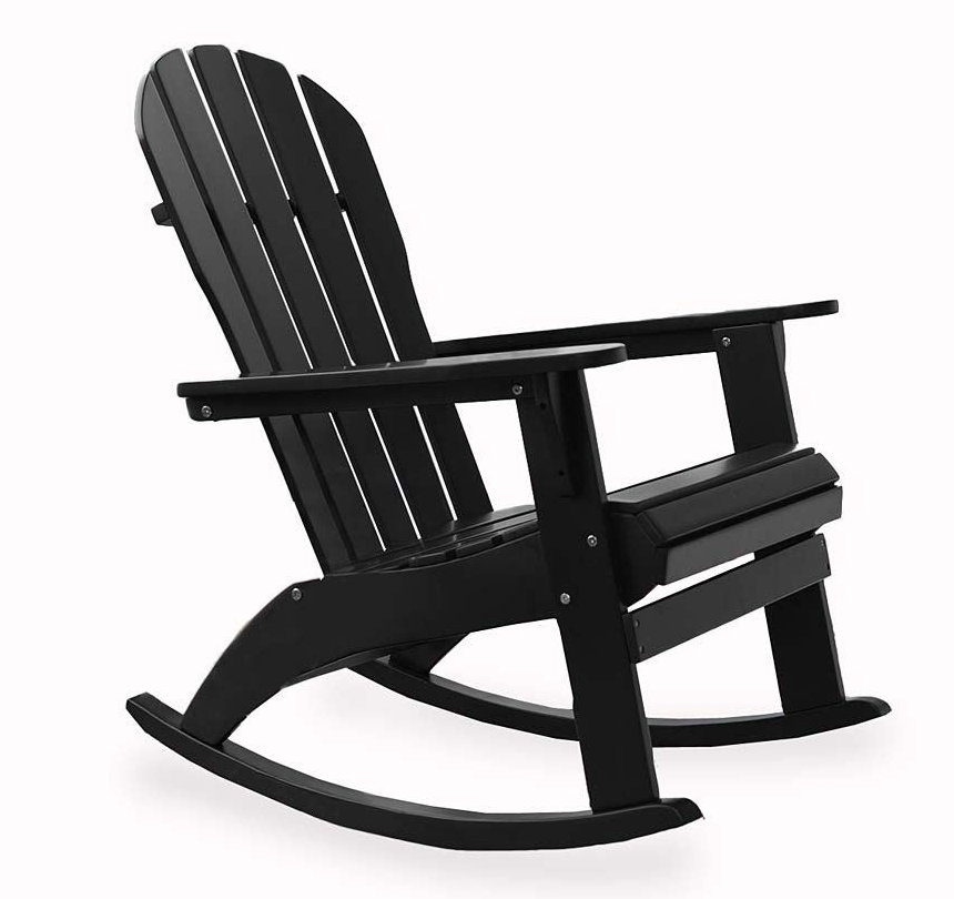 Plow & Hearth Solid Wood Rocking Adirondack Chair & Reviews | Wayfair