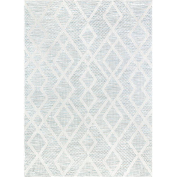 Well Woven Portland Performance Blue Rug & Reviews | Wayfair