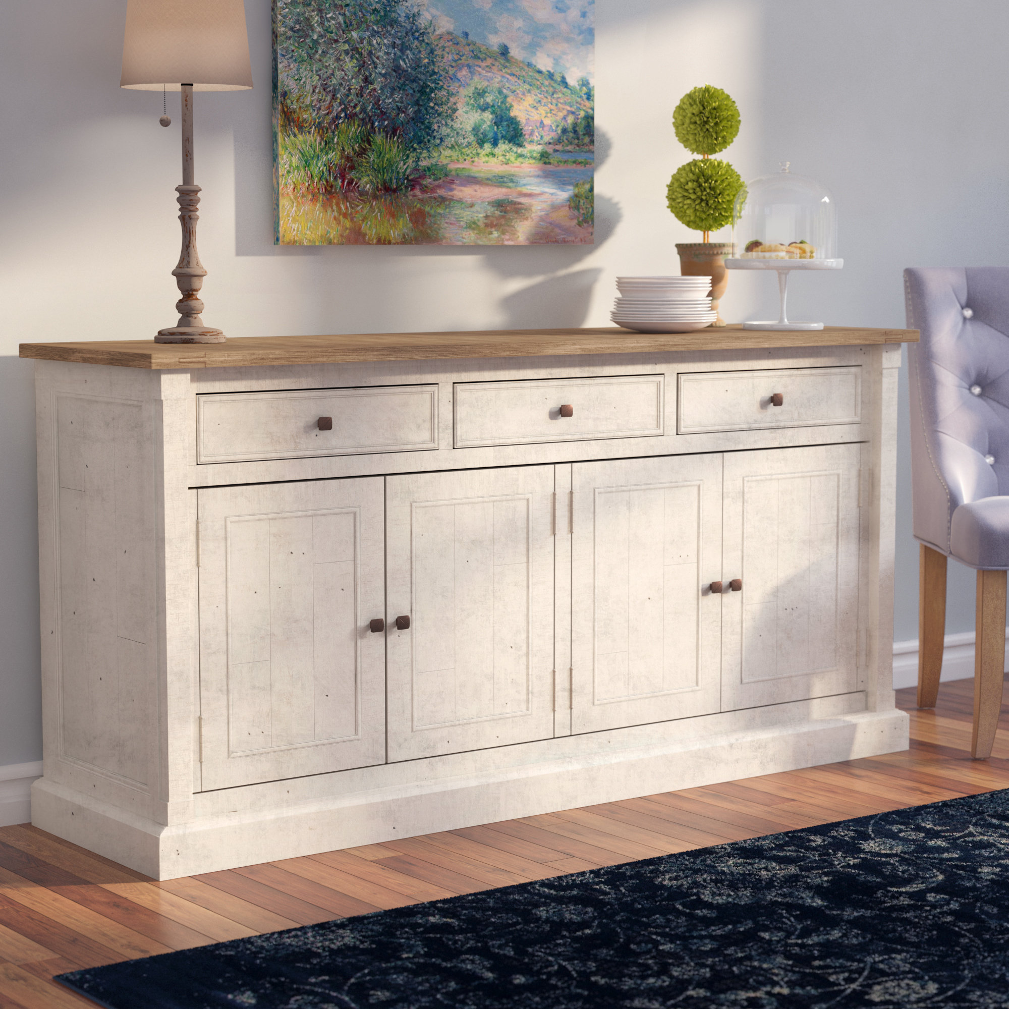 Laurel Foundry Modern Farmhouse Mahon 70.75'' Solid Wood Sideboard ...