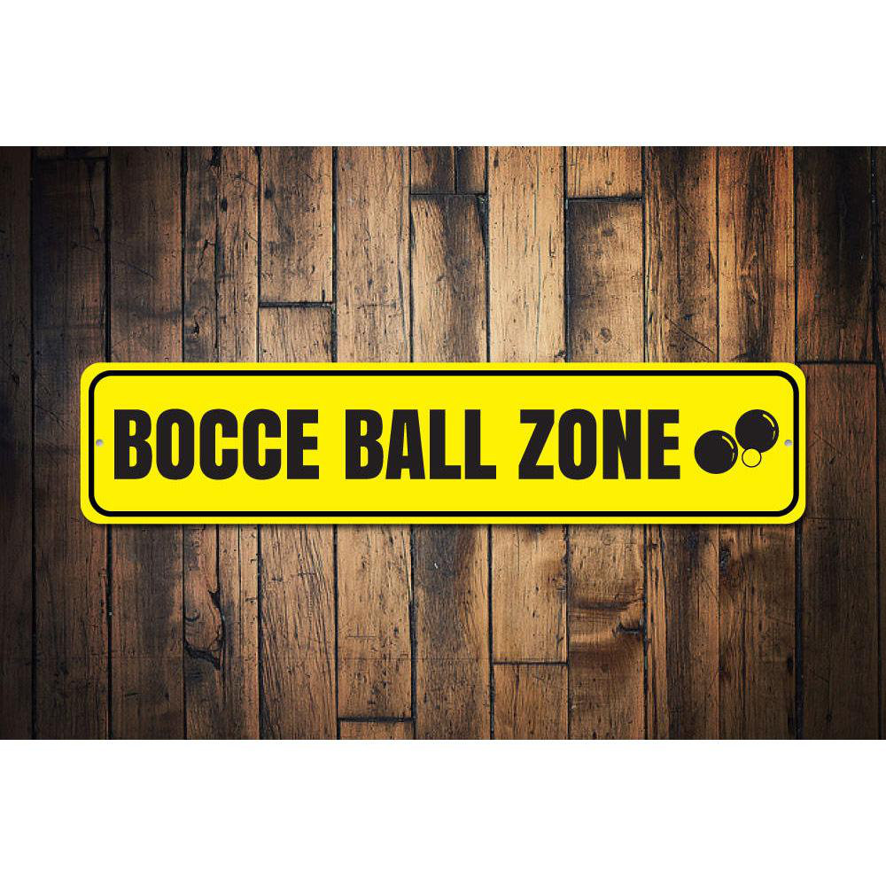 Lizton Sign Shop, Inc Bocce Ball Zone Custom Aluminum Sign | Wayfair