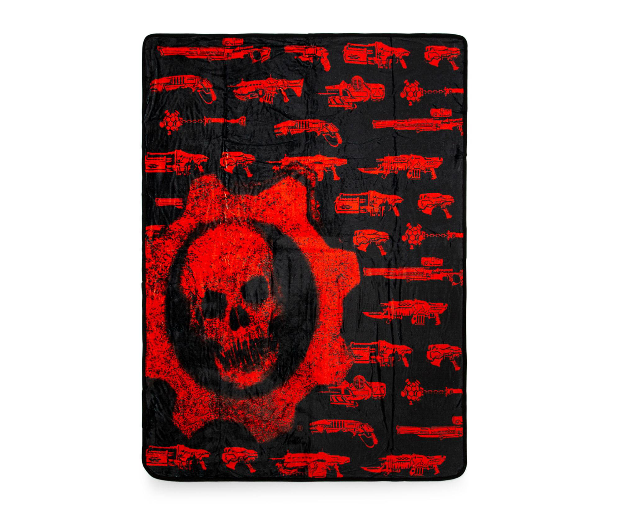 Just Funky Gears of War Crimson Omen Guns Lightweight Fleece Throw ...